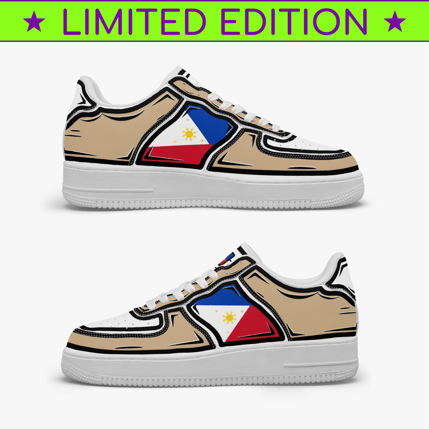 Philippines Red Drip R-Force 1 Low Tops (White) - Men's & Women's ...